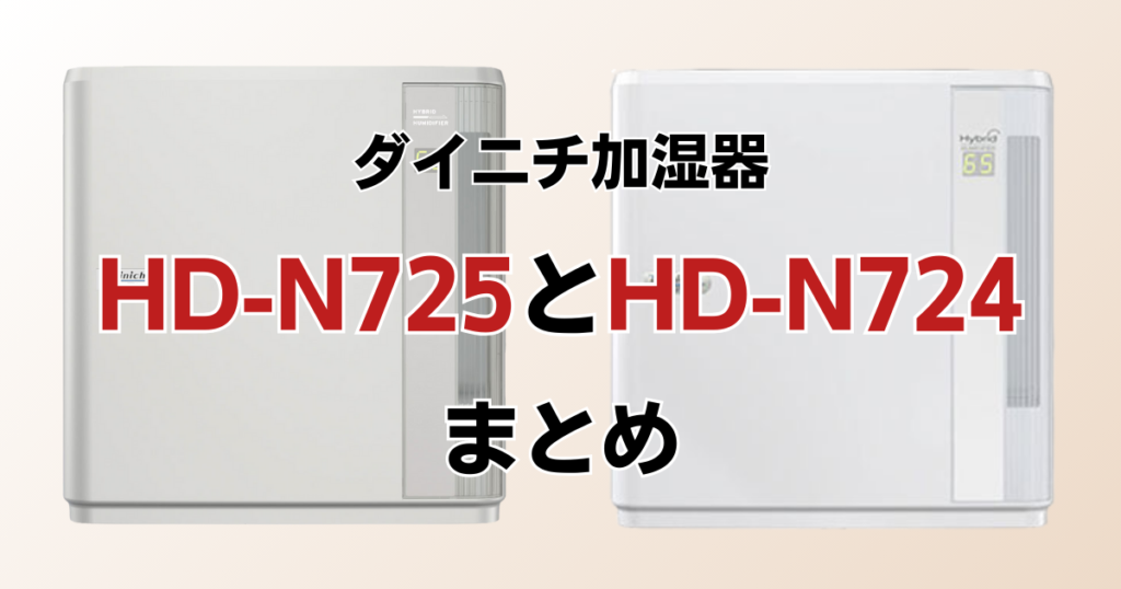 HD-N725とHD-N724の違いを比較！どっちがおすすめ？ダイニチ加湿器について解説